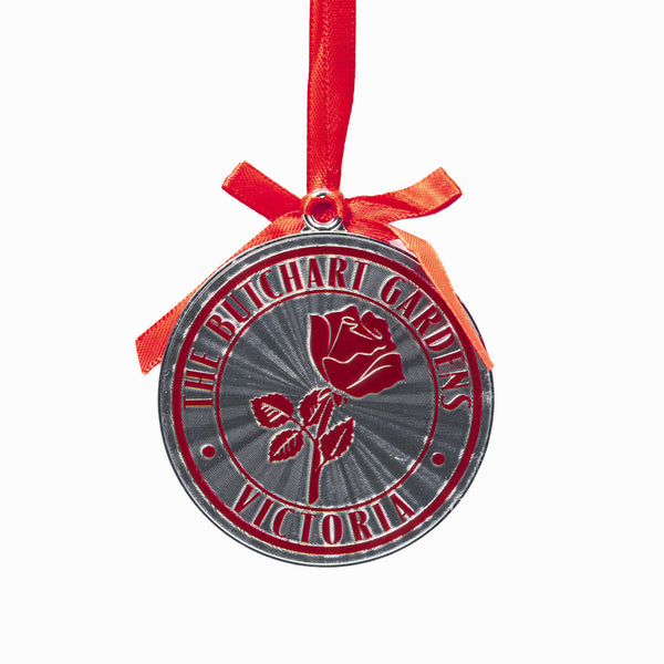 Ornament Round Bg Red The Butchart Gardens Seed And T Store