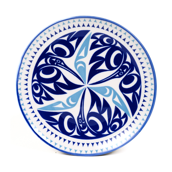 PLATE HUMMINGBIRD BLUE – The Butchart Gardens Seed & Gift Store